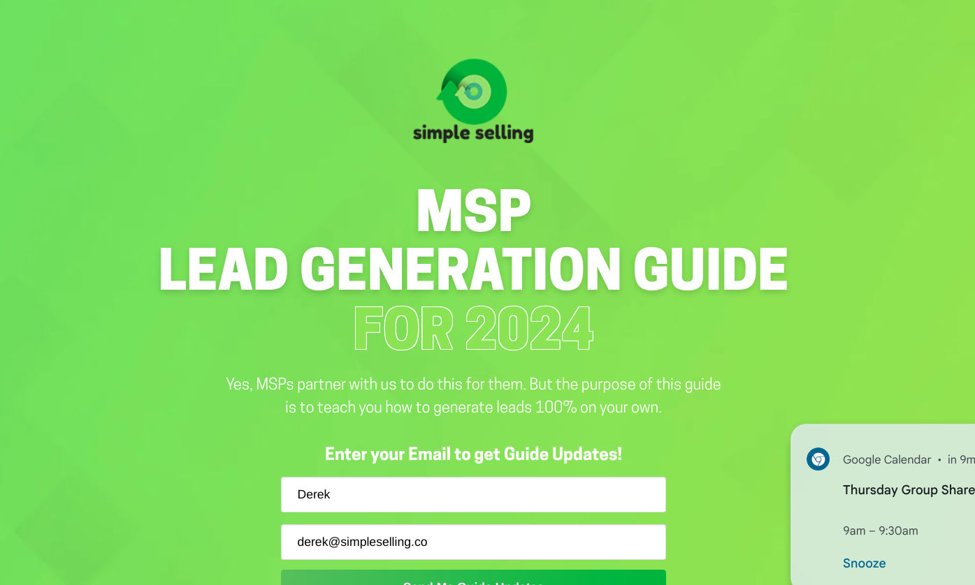 MSP Lead Generation Guide for 2024